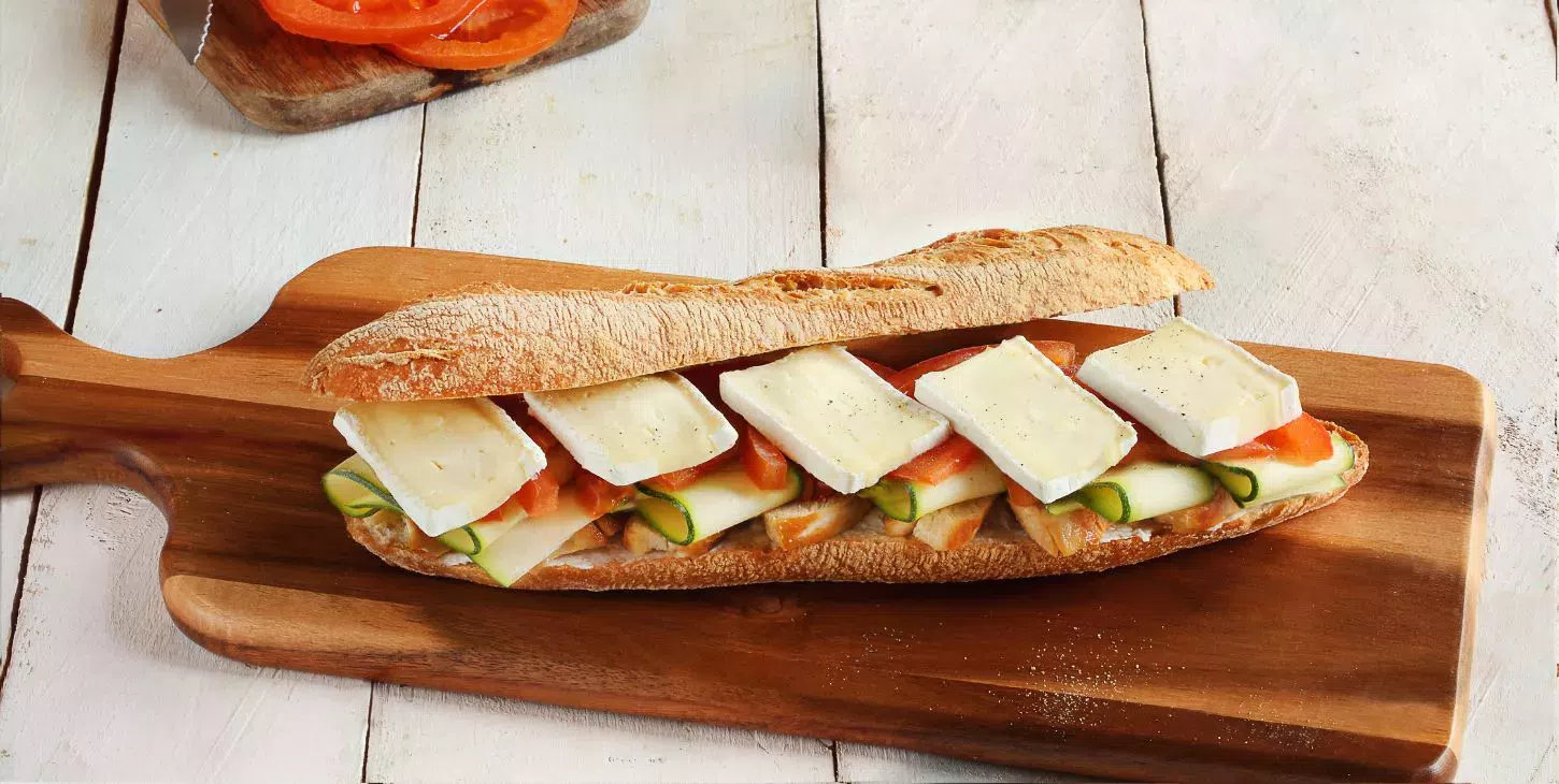 Sandwich au brie, courgette et poulet | PAYSAN BRETON